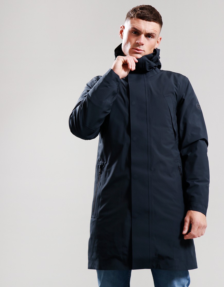 Alphatauri Iconic Packable Waterproof Parka Jacket Black - Terraces ...
