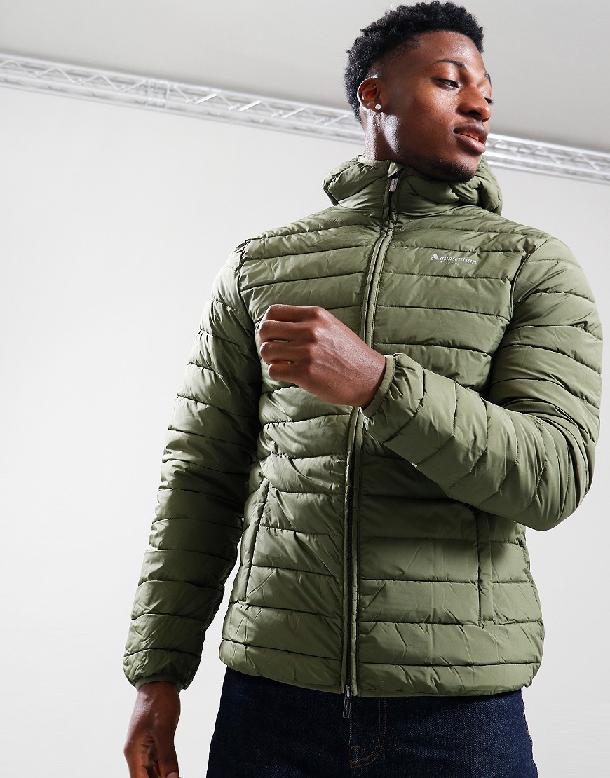 Aquascutum Hooded Jacket Green - Terraces Menswear