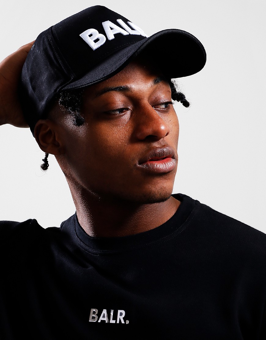 BALR. Classic Cotton Cap Black/Black - Terraces Menswear