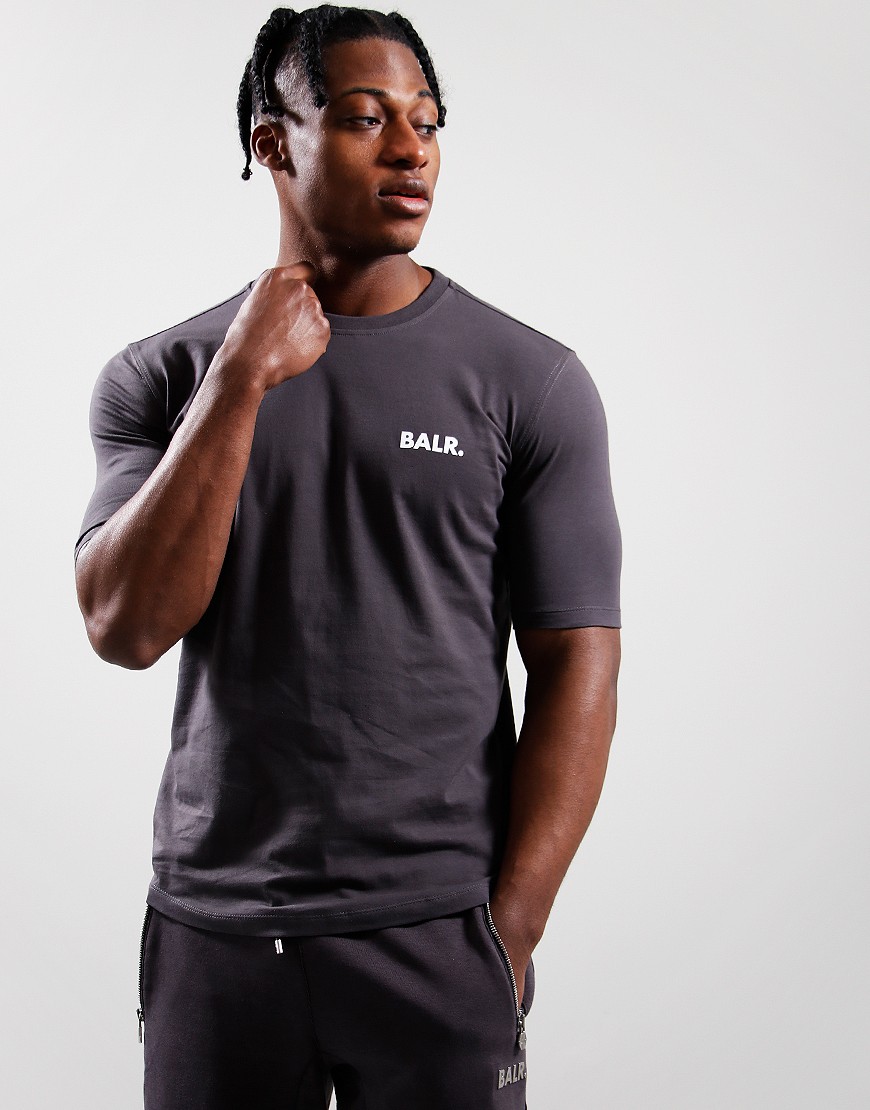 BALR. Athletic Chest T-Shirt Asphalt - Terraces Menswear