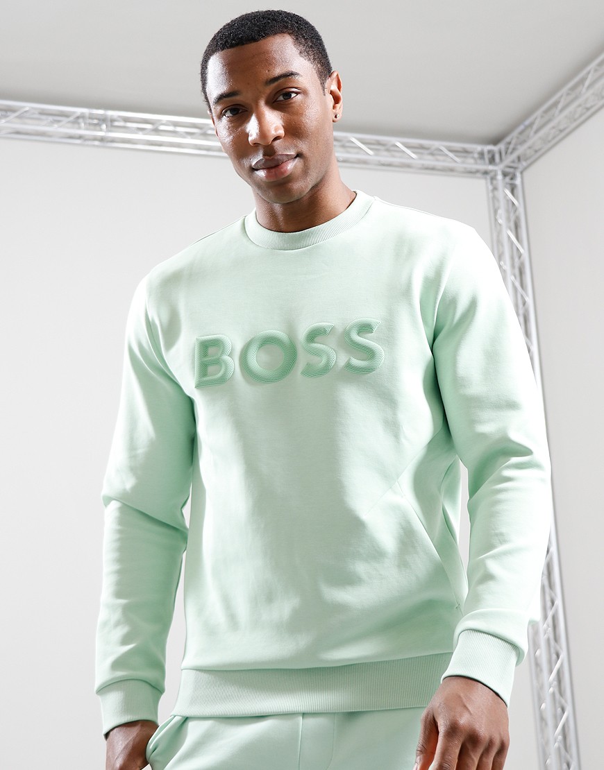 BOSS Salbo 1 Sweat Open Green - Terraces Menswear