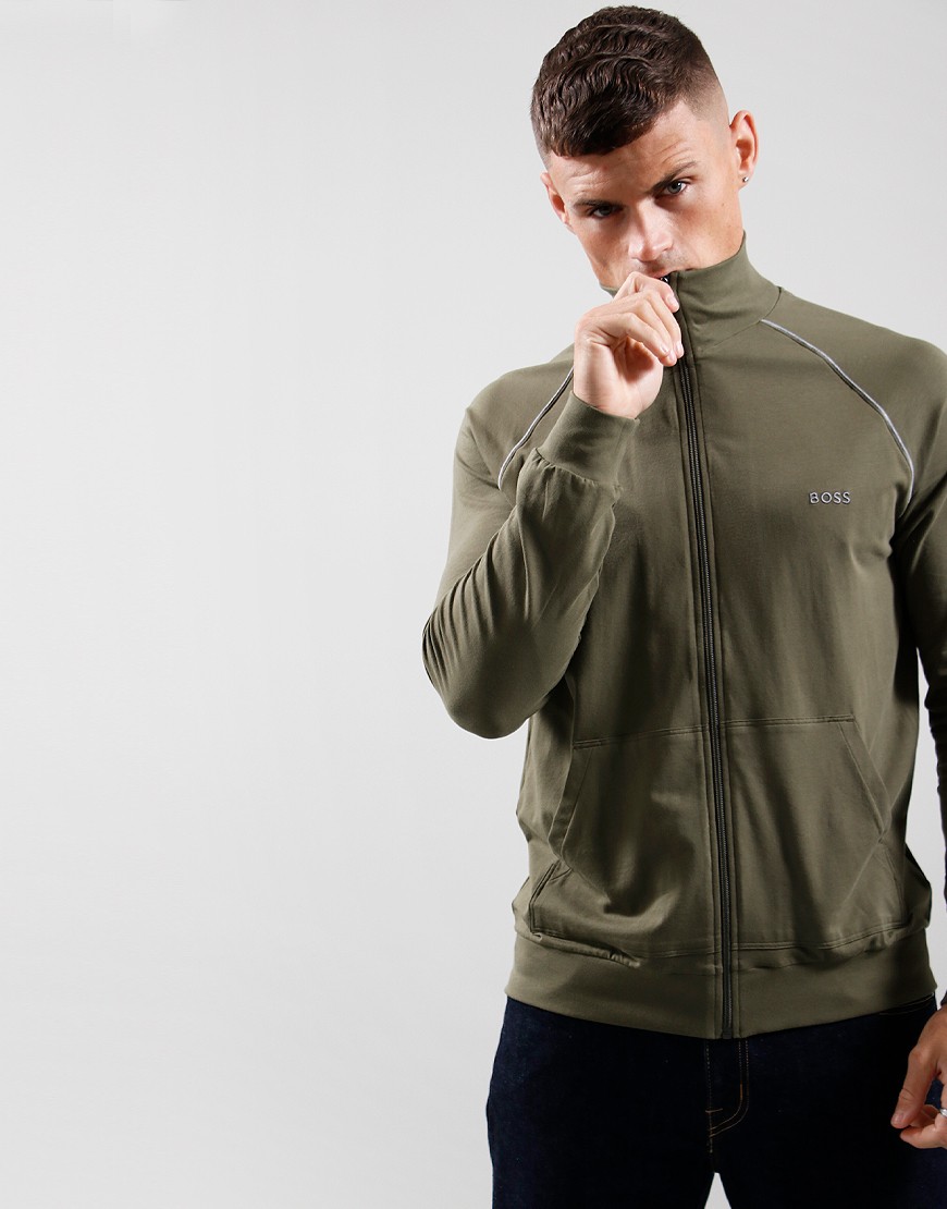 BOSS Mix & Match Jacket Sweat Open Green - Terraces Menswear