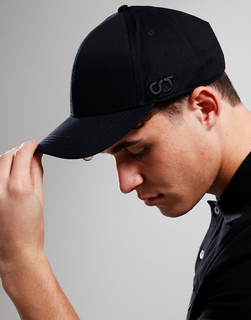 AlphaTauri Curved Logo Cap Black - Terraces Menswear