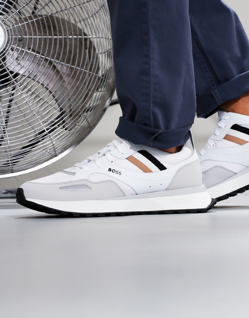 BOSS Jonah Runn MX Trainers White - Terraces Menswear