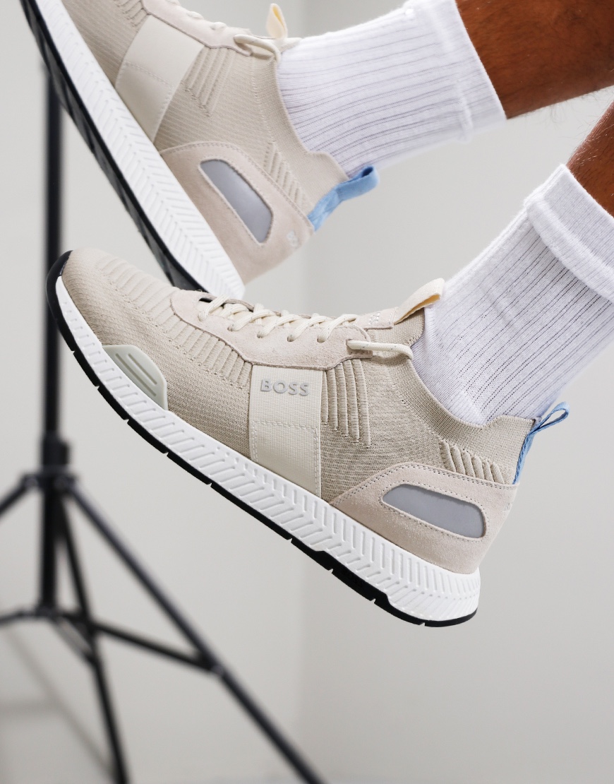 BOSS Titanium Runn KNSTA Open White - Terraces Menswear