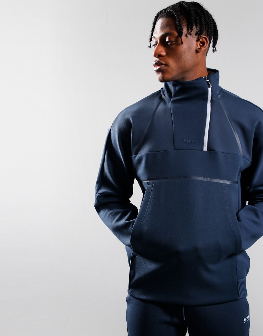 BOSS Swique Sweat Navy - Terraces Menswear
