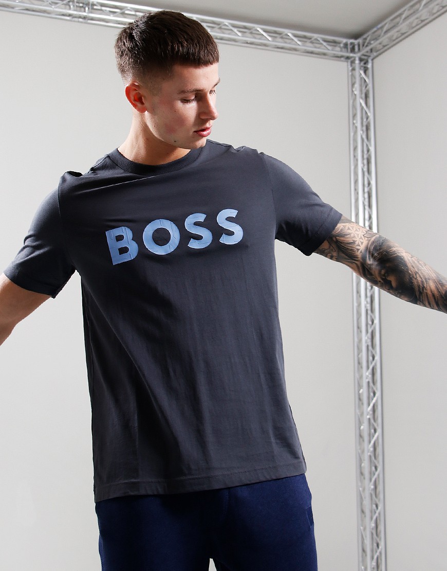 BOSS Tee 1 Dark Grey - Terraces Menswear