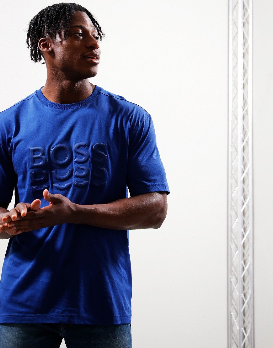 BOSS Tee 3 Bright Blue - Terraces Menswear