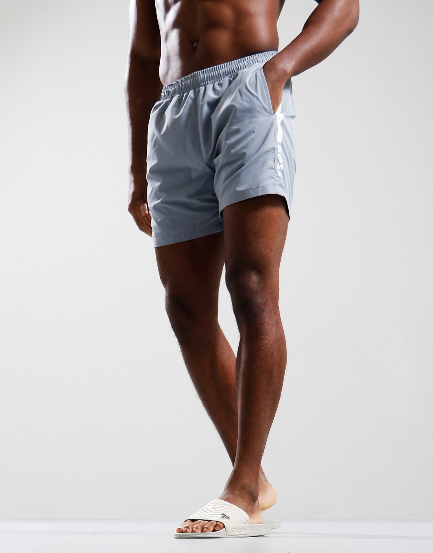 BOSS Dolphin Swim Shorts Silver - Terraces Menswear