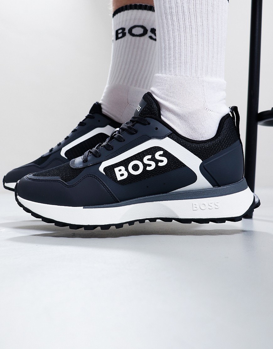 BOSS Jonah_Runn_merb Trainers Dark Blue - Terraces Menswear