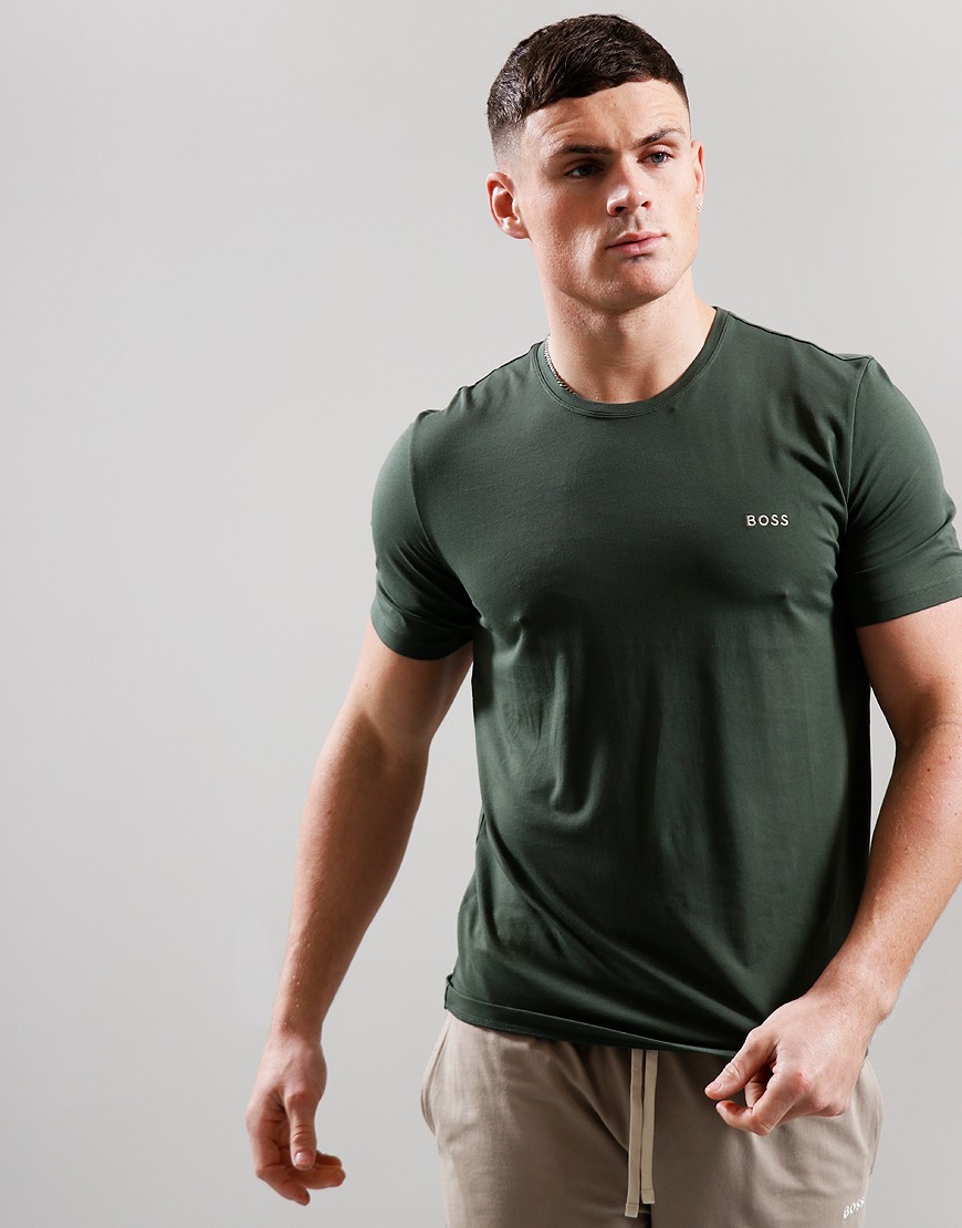 Boss Mix And Match T Shirt Dark Green Terraces Menswear