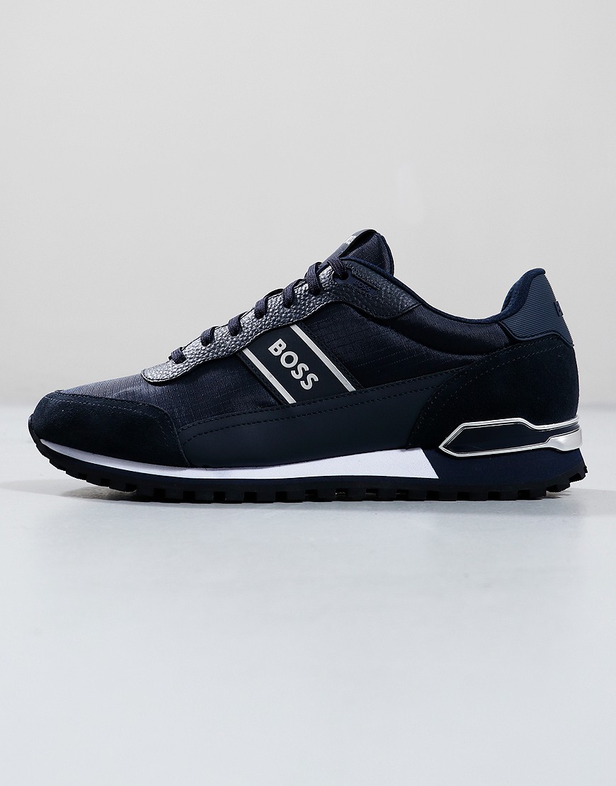 BOSS Parkour-L_Runn_rsmx Trainers Dark Blue - Terraces Menswear