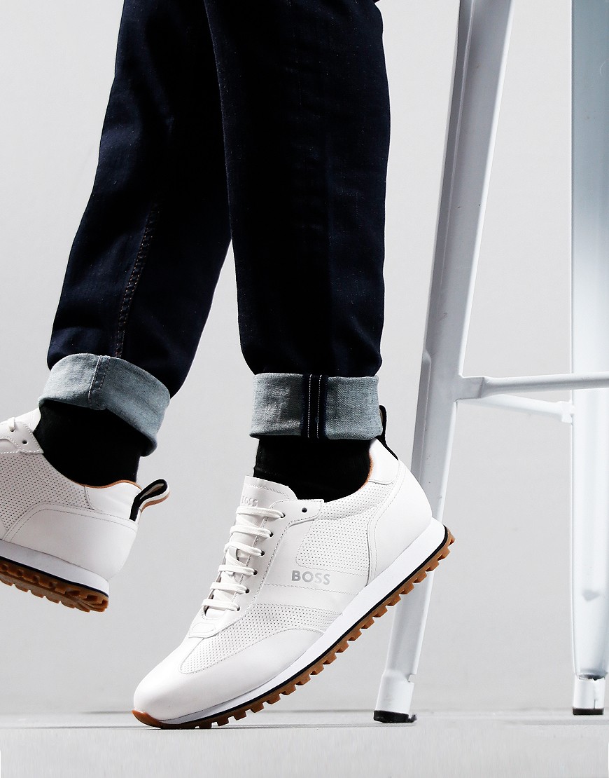BOSS Parkour Nalt Trainers White - Terraces Menswear