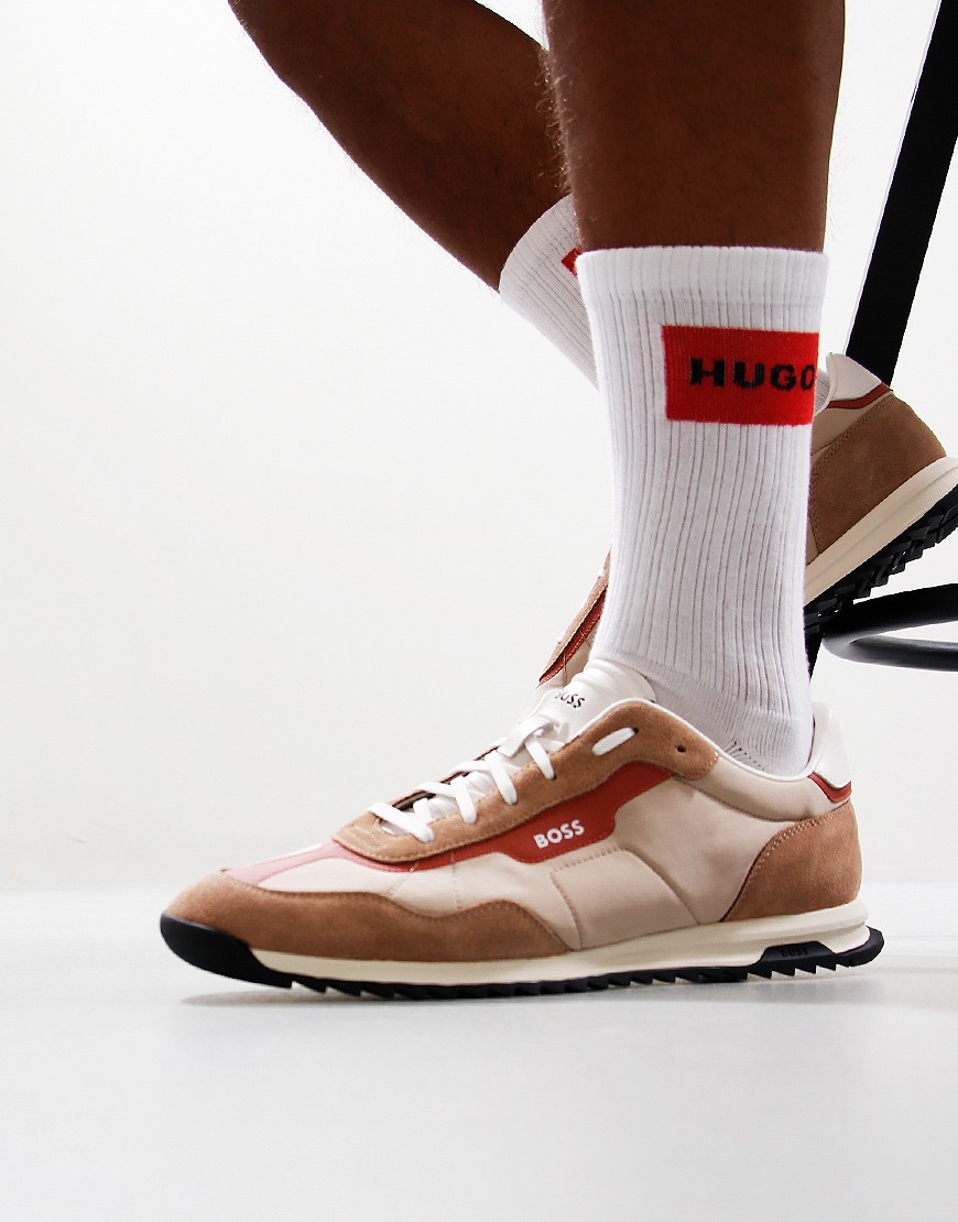 BOSS Zayn_Lowp_nysd Trainers Open Beige - Terraces Menswear