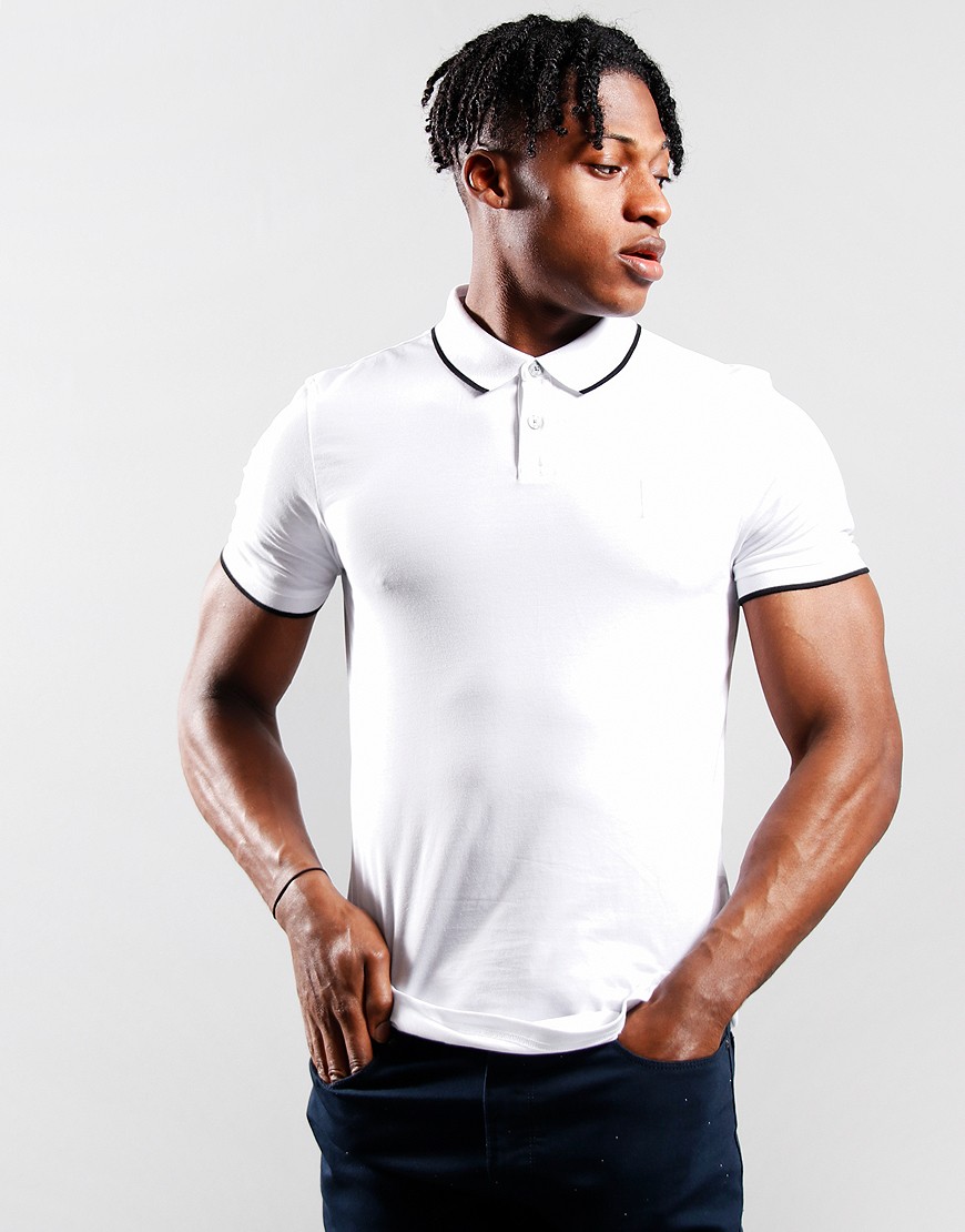 BOSS Passertip Polo Shirt White - Terraces Menswear