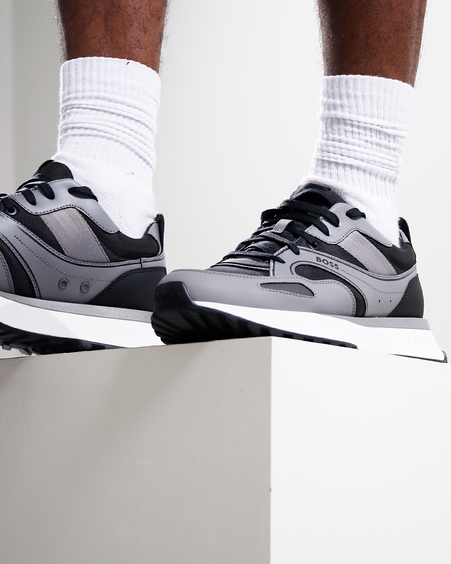 BOSS Jonah Runn MX Trainers Charcoal - Terraces Menswear