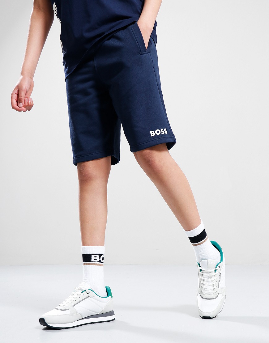 BOSS Kids Jog Shorts Navy - Terraces Menswear
