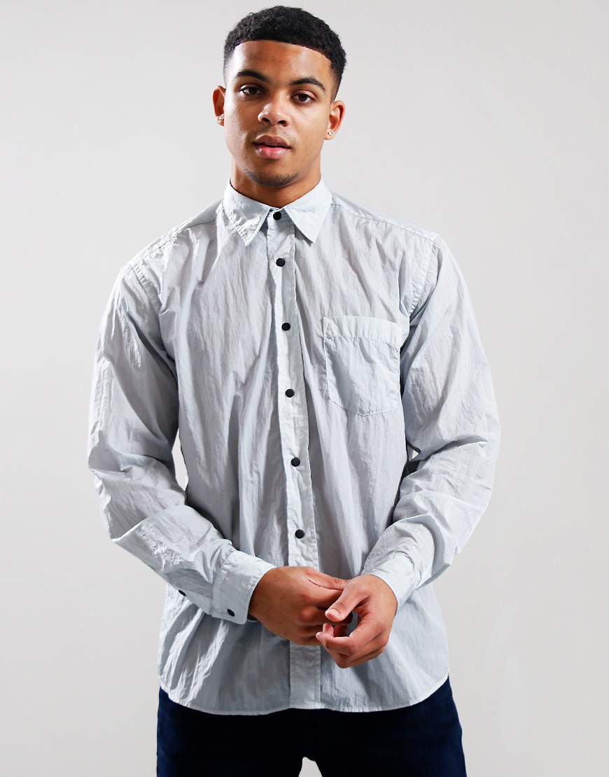 BOSS Lambini Overshirt Light Pastel Grey - Terraces Menswear