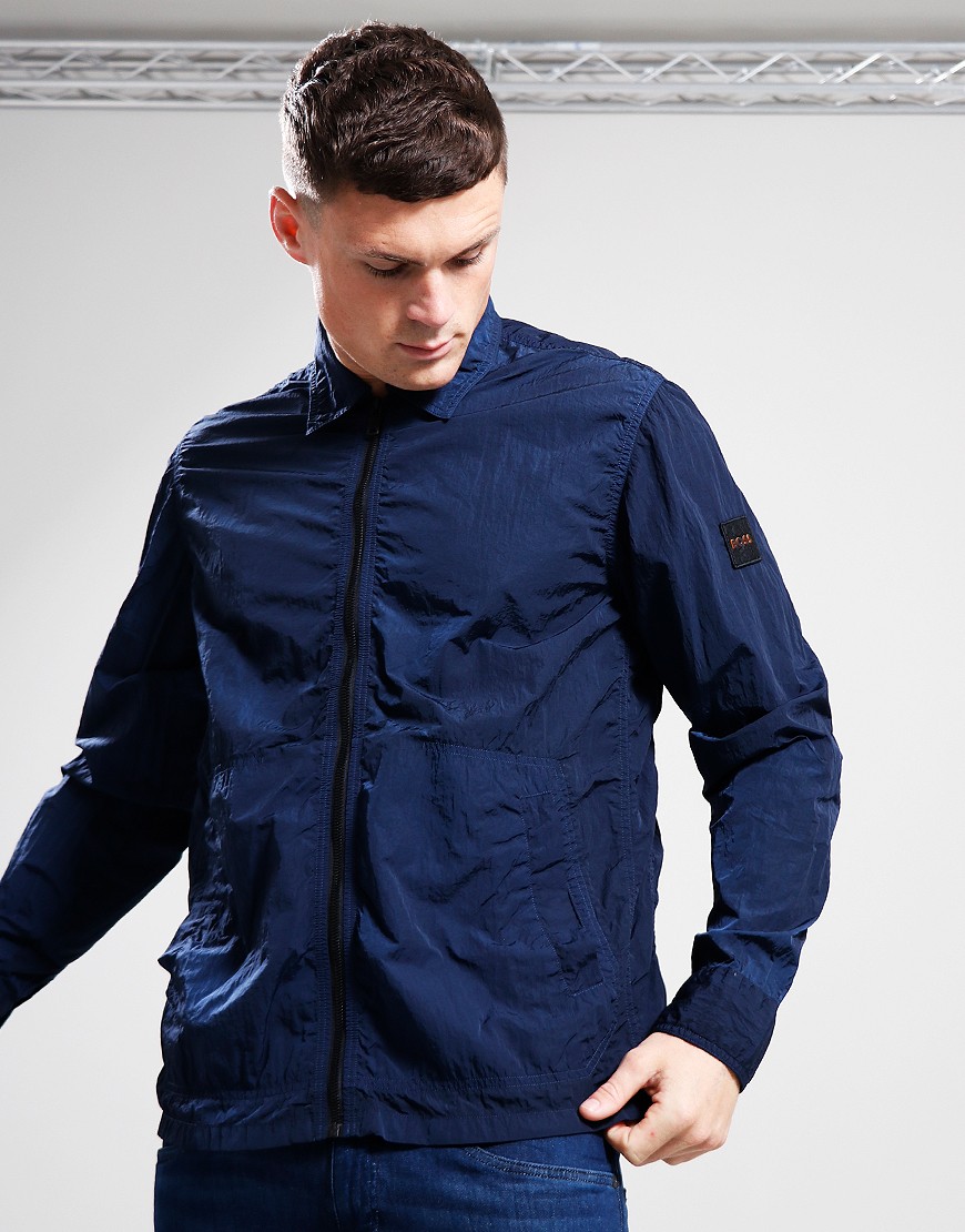 BOSS Leejay_M Overshirt Open Blue - Terraces Menswear
