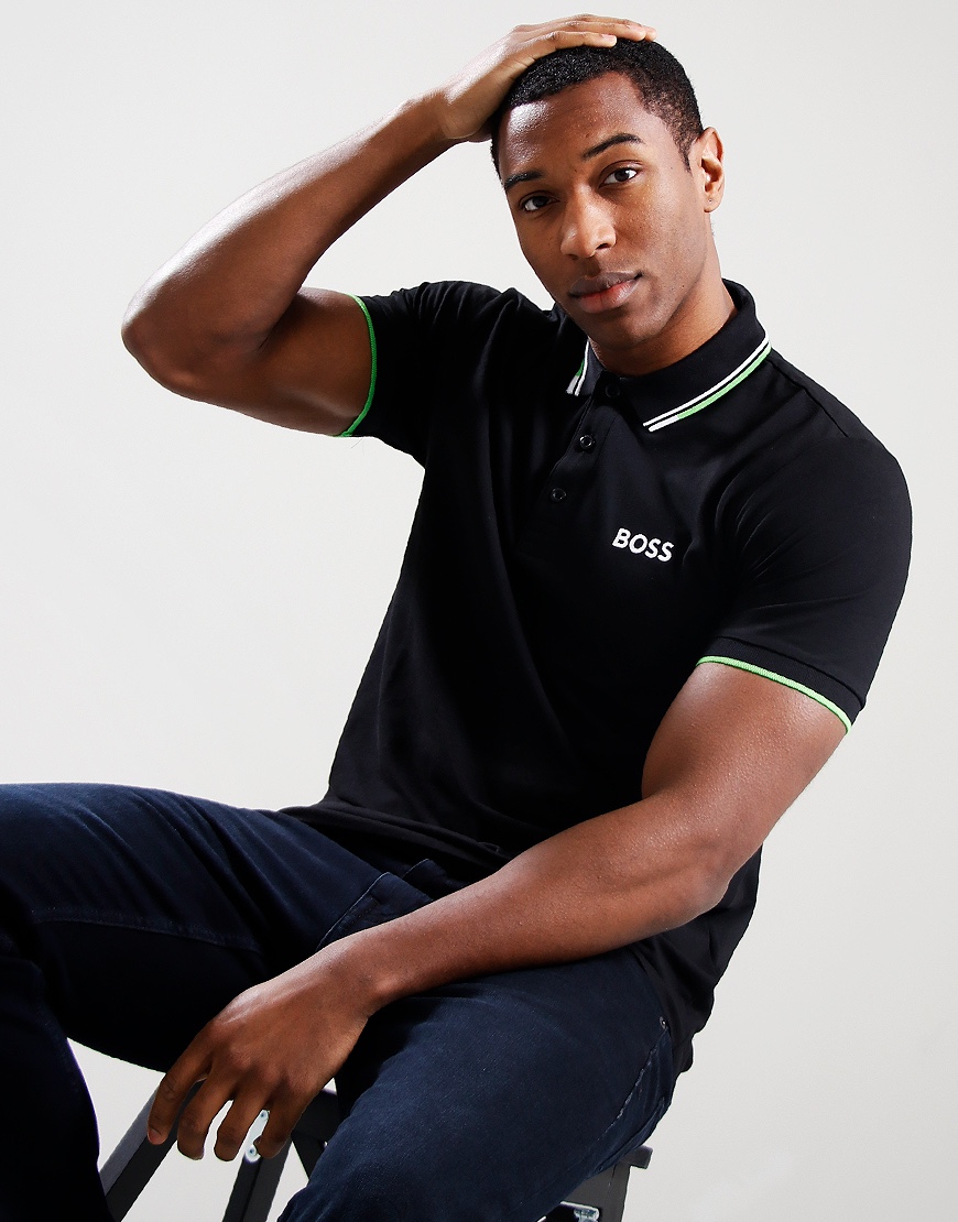 BOSS Paddy Pro Polo Shirt Black - Terraces Menswear