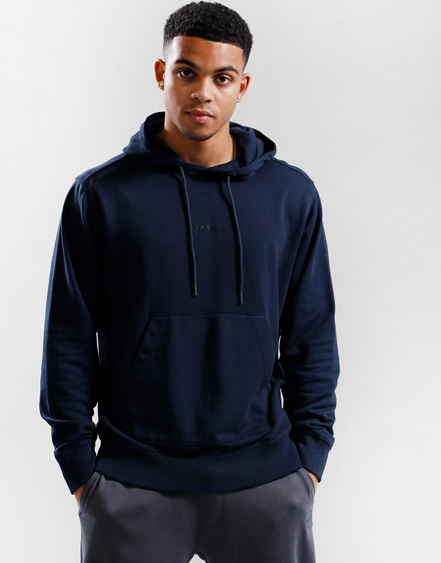 BOSS Wefade Hoodie Dark Blue - Terraces Menswear