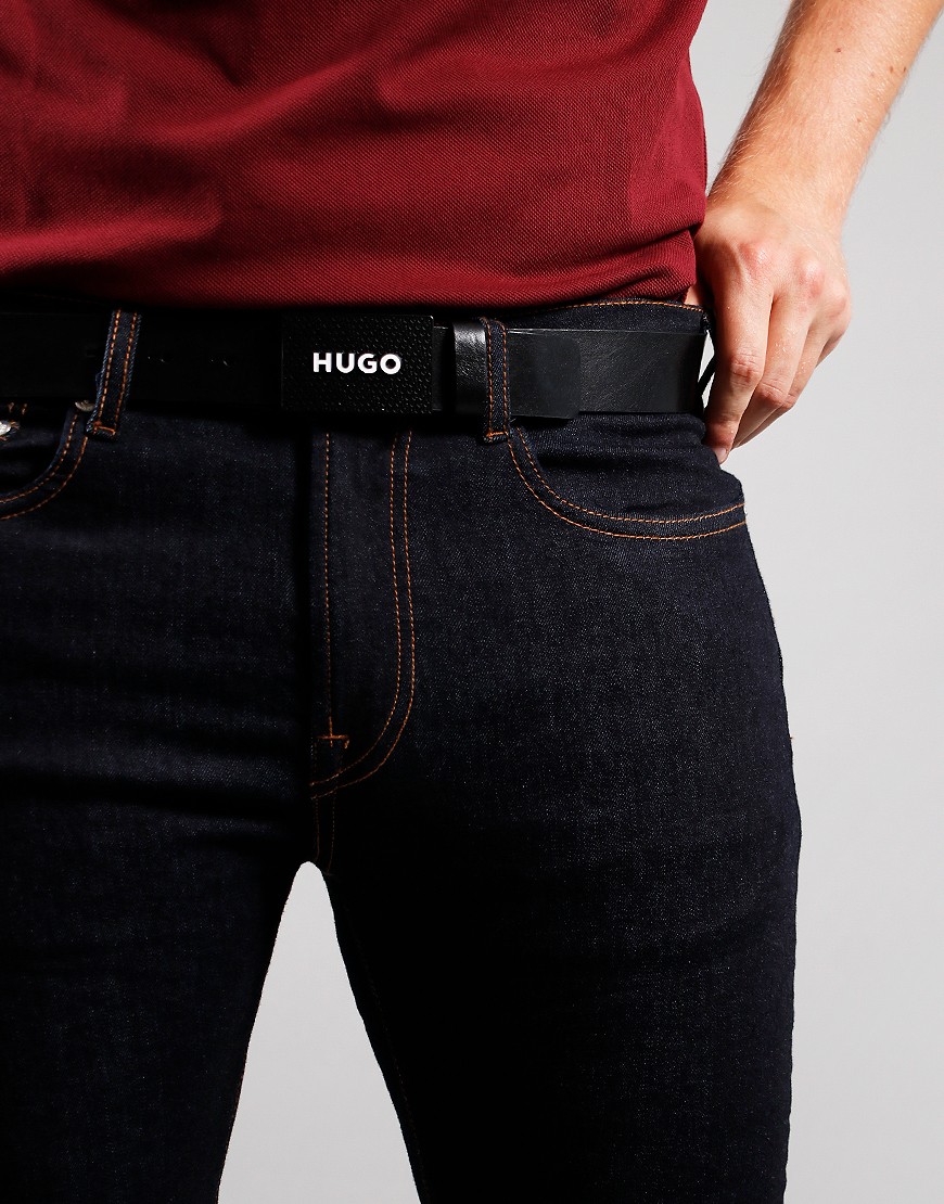 HUGO Gilao Belt Black - Terraces Menswear
