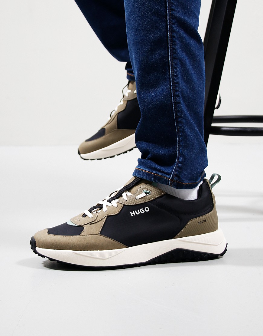 HUGO Kane_Runn_nymf Trainers Open Beige - Terraces Menswear