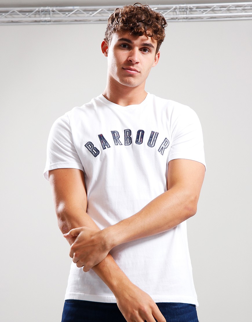 Barbour Ancroft T-Shirt White - Terraces Menswear