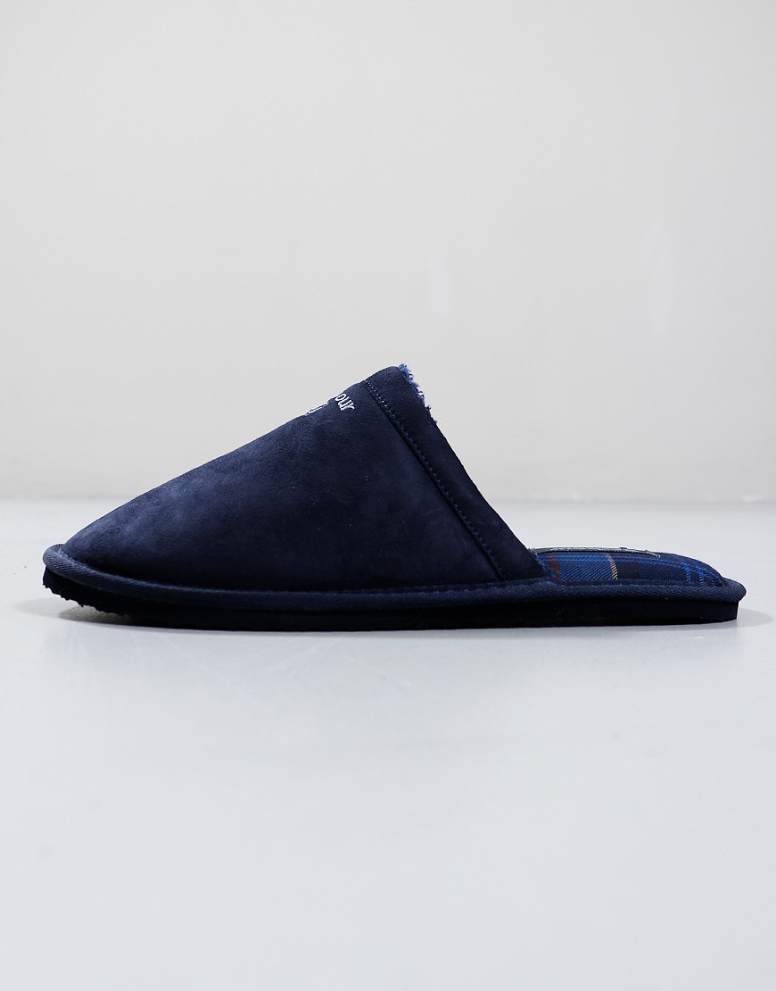 Barbour Everitt Slippers Navy - Terraces Menswear