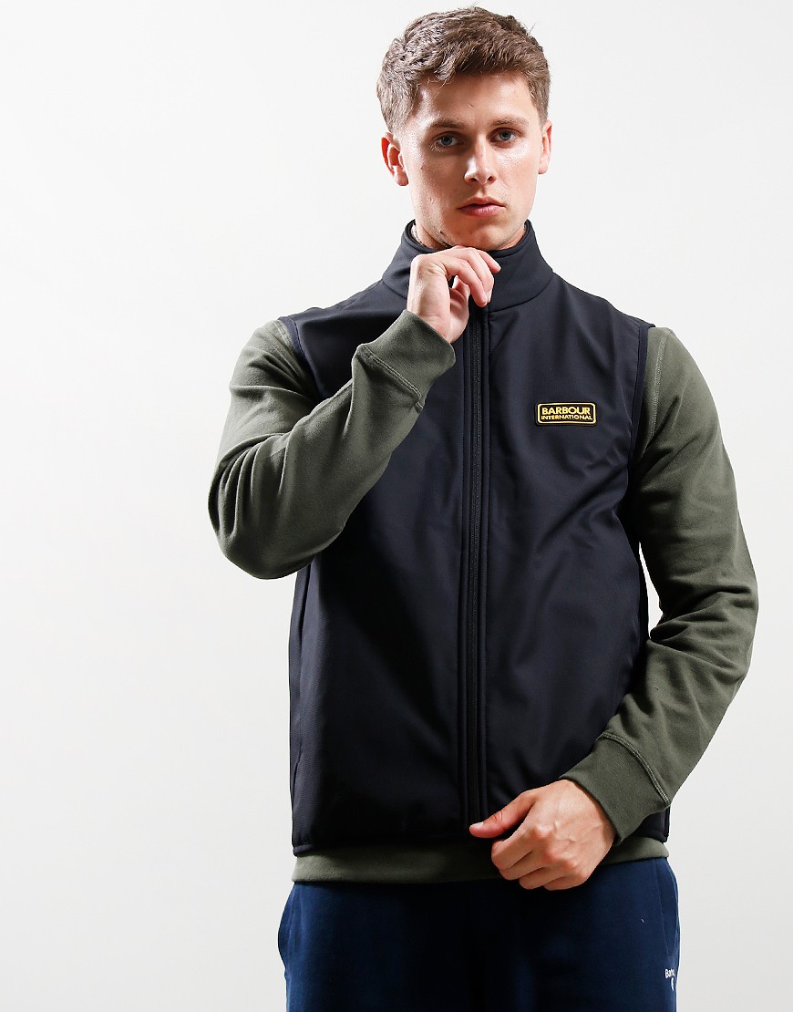 Barbour International Benton Softs Gilet Black - Terraces Menswear