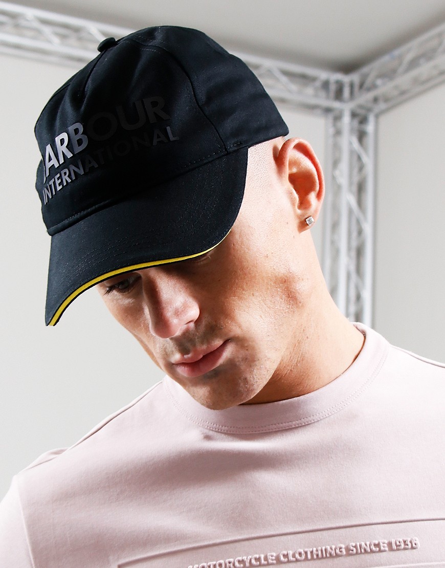 Barbour International Ampere Sports Cap Black - Terraces Menswear