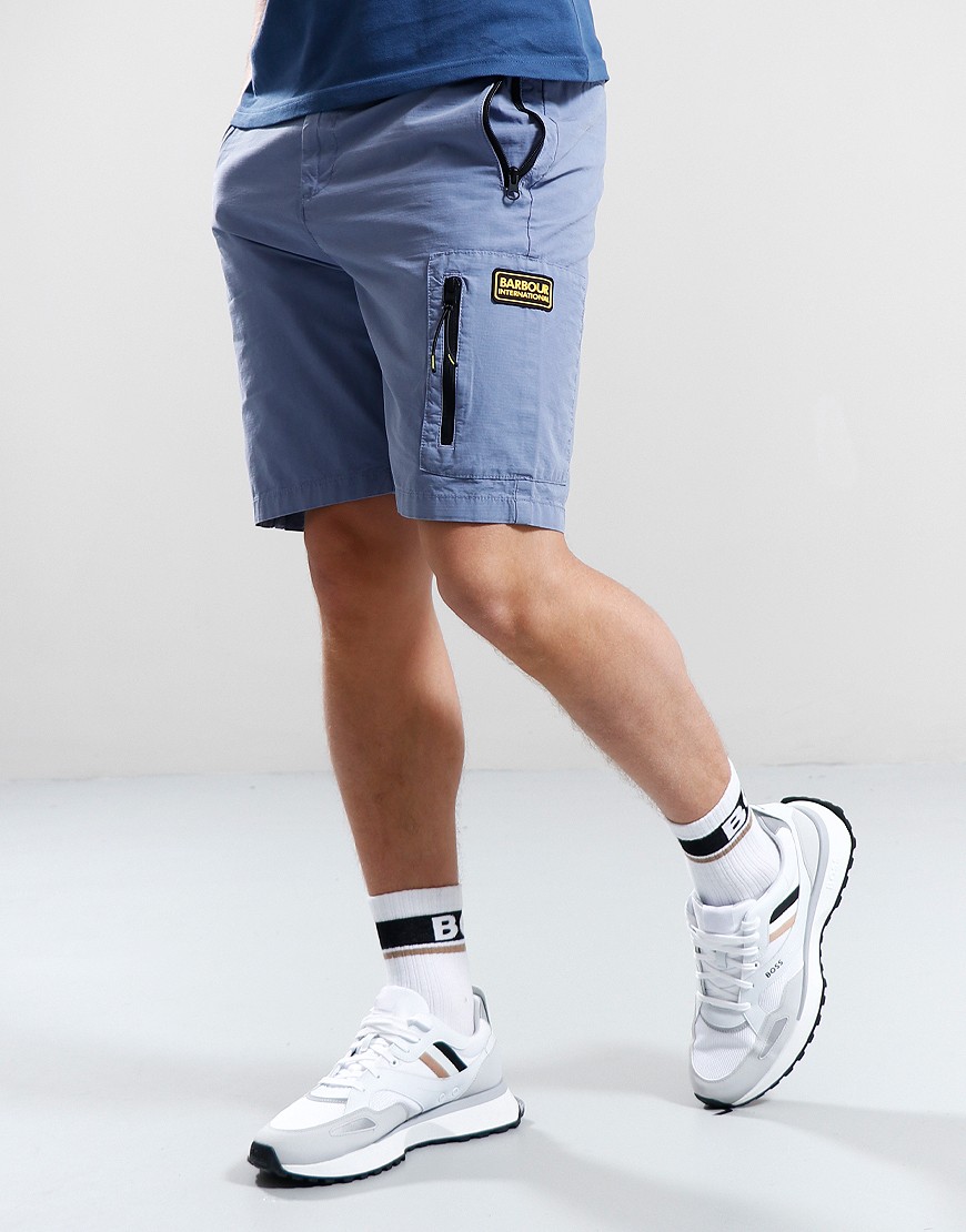 Barbour Bolt Shorts Blue Flint - Terraces Menswear