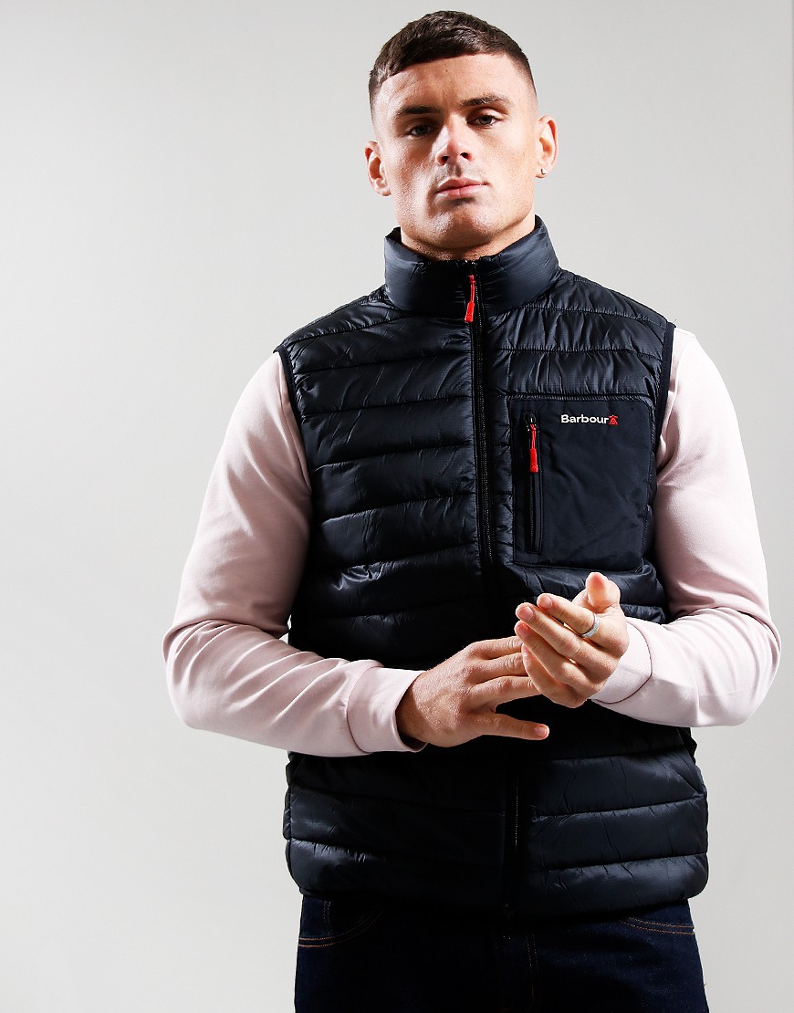 Barbour International Burnall Gilet Black - Terraces Menswear