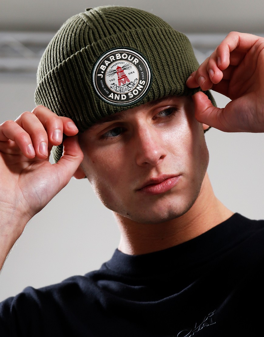 Barbour International Dunford Beanie Olive - Terraces Menswear