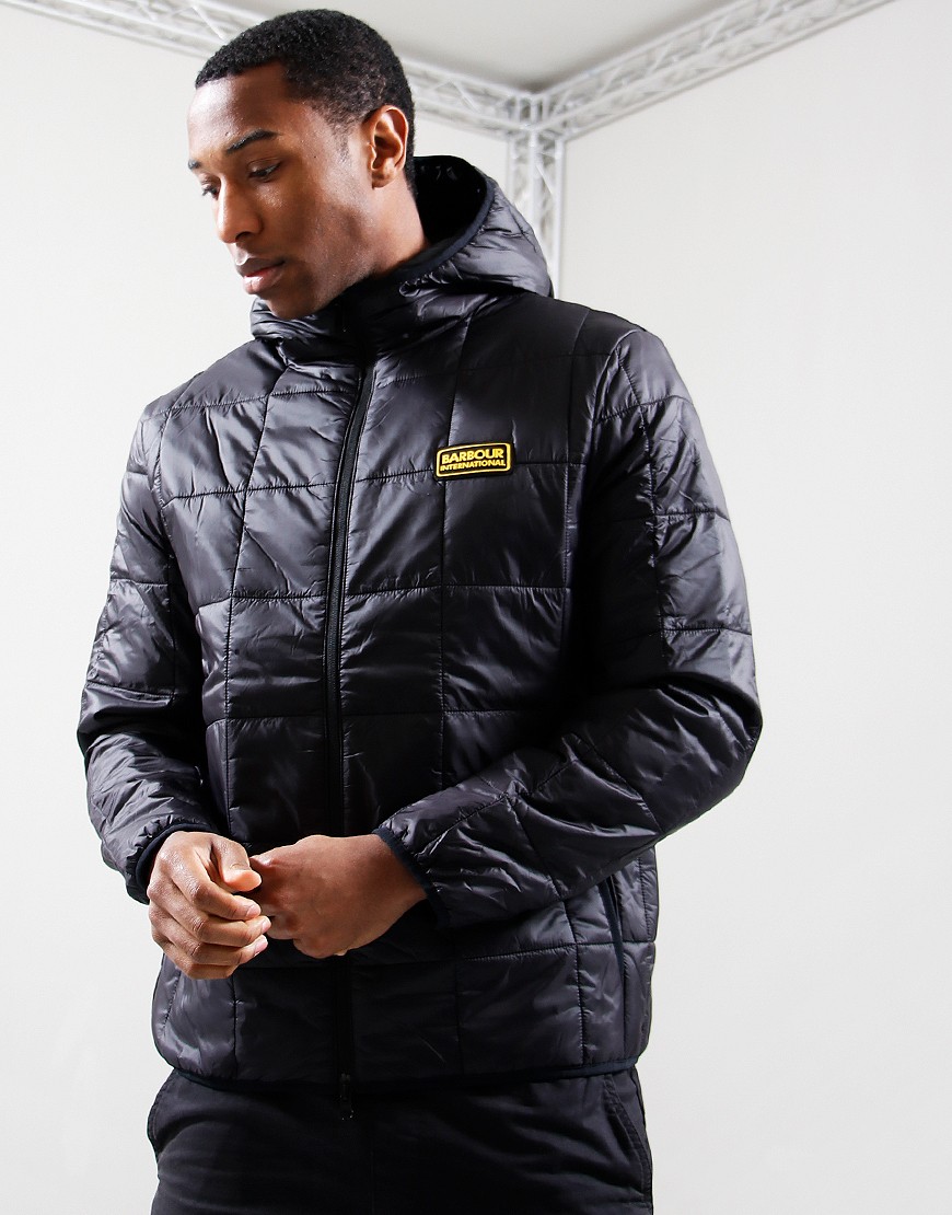 Barbour International Event Quilt Jacket Black - Terraces Menswear