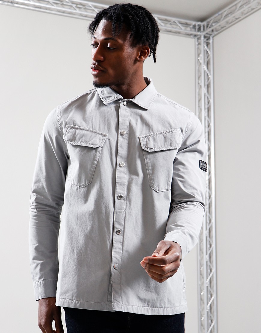 Barbour International Gear Overshirt Ultimate Grey - Terraces Menswear