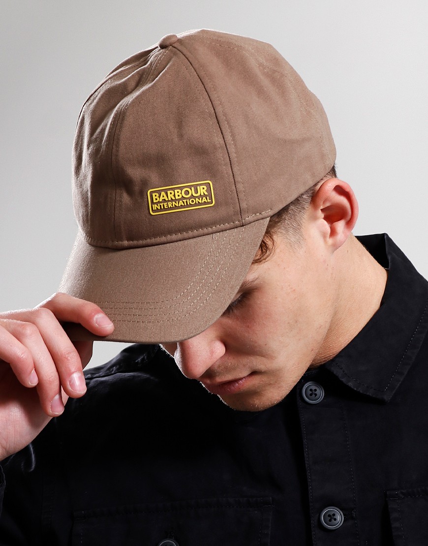 Barbour International Norton Drill Cap Fossil - Terraces Menswear