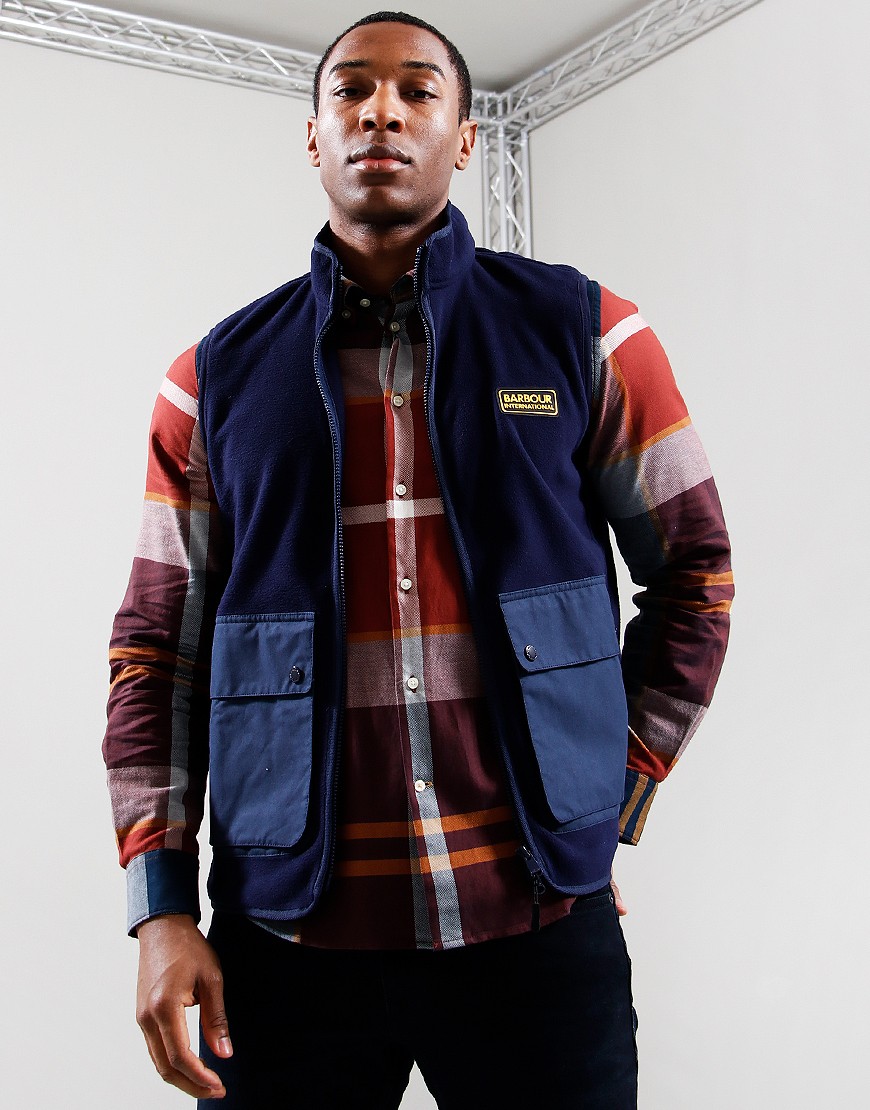 Barbour International Oak Fleece Ink - Terraces Menswear