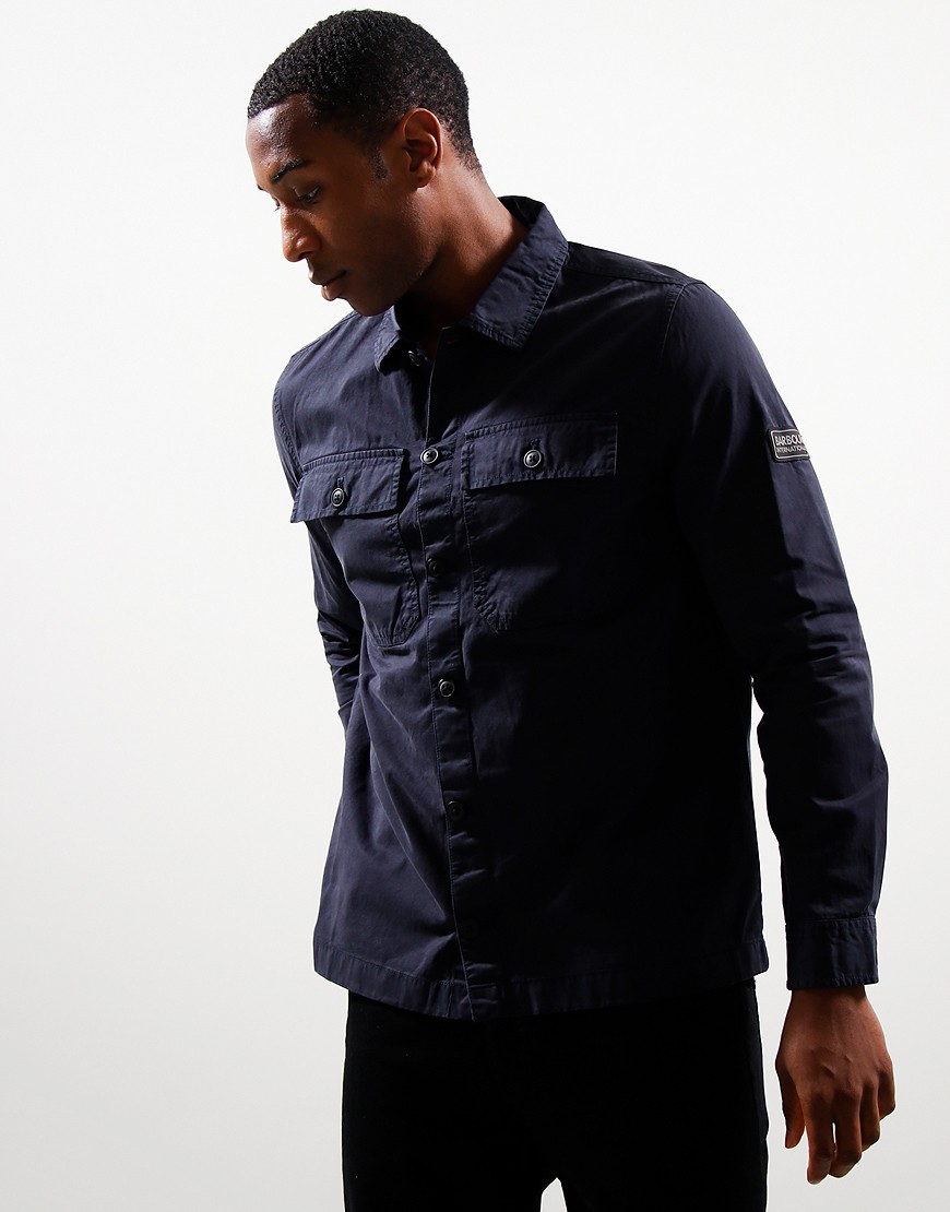 Barbour International Adey Overshirt Night Sky - Terraces Menswear