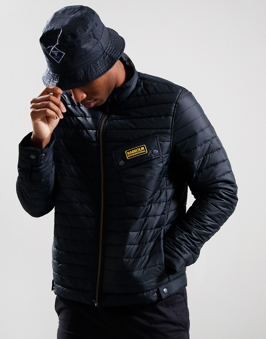 Barbour International Path Quilted Jacket Black - Terraces Menswear