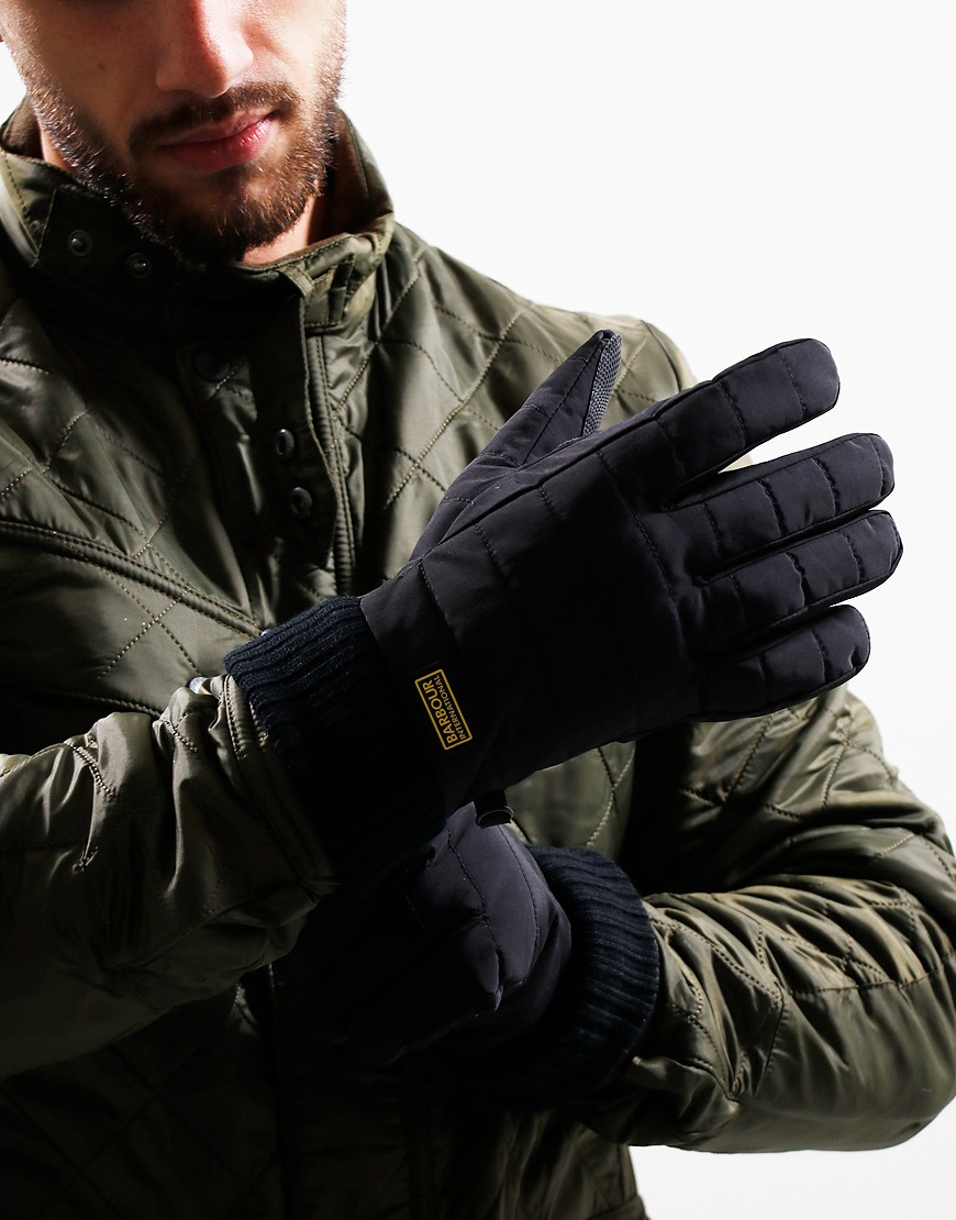 Barbour International Peak Legacy Gloves Black - Terraces Menswear