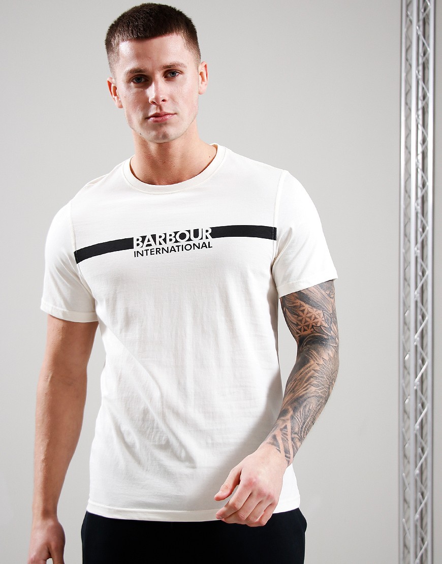 Barbour International Shift T-Shirt White - Terraces Menswear