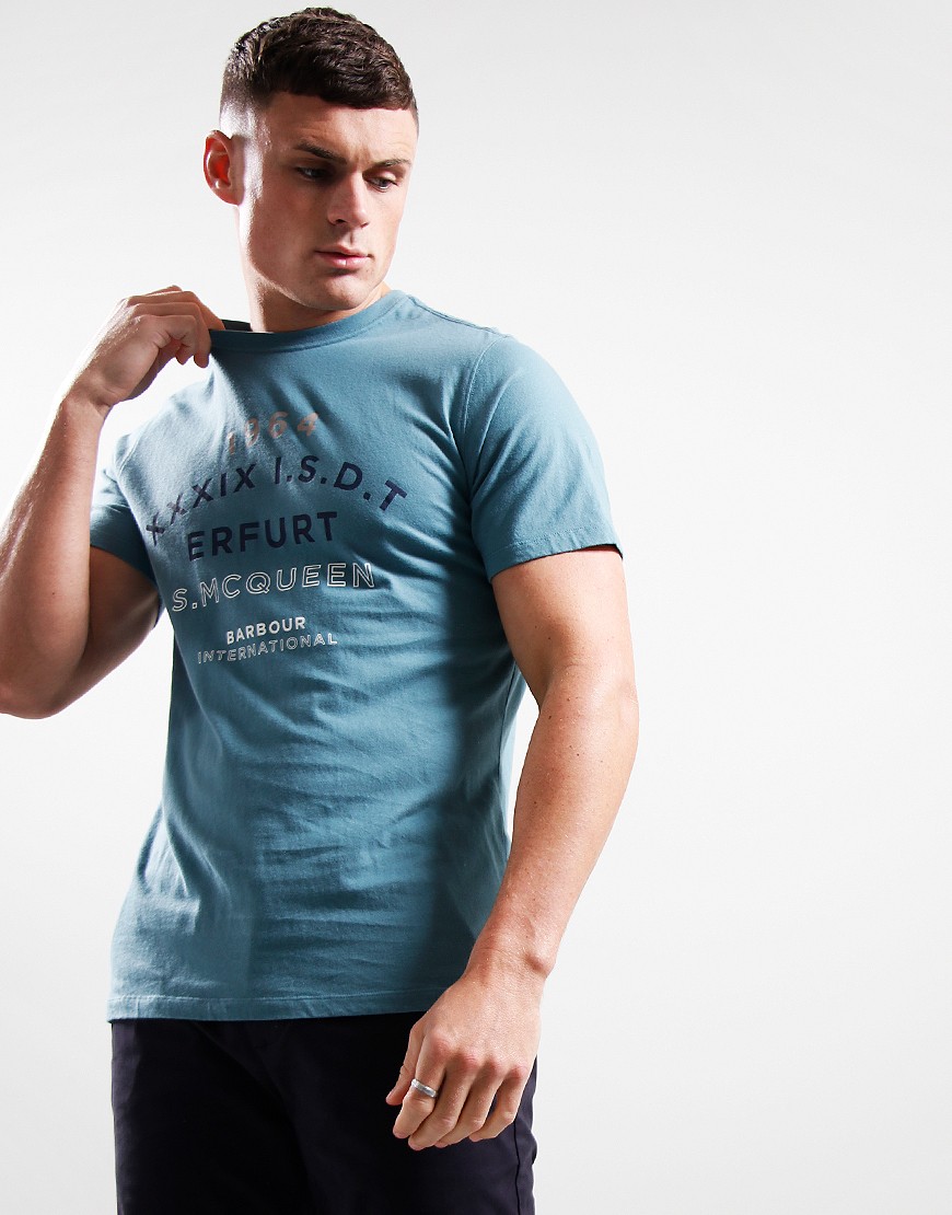 Barbour International Tanner T-Shirt North Atlantic Blue - Terraces Menswear