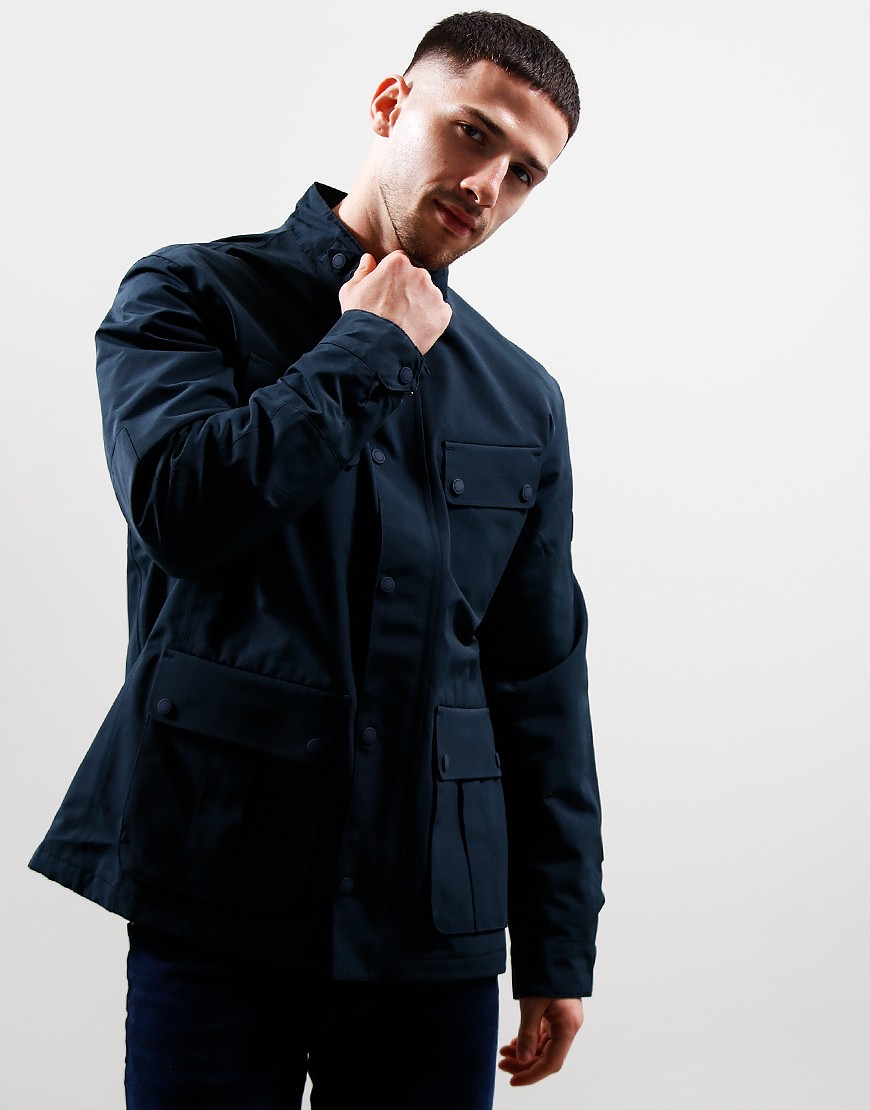 Barbour International Tourer Waterproof Duke Jacket Navy - Terraces ...