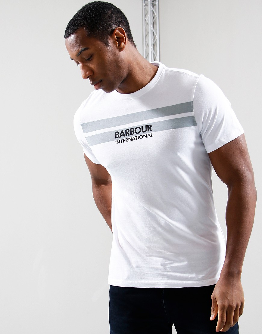 Barbour International Highside T-shirt White - Terraces Menswear