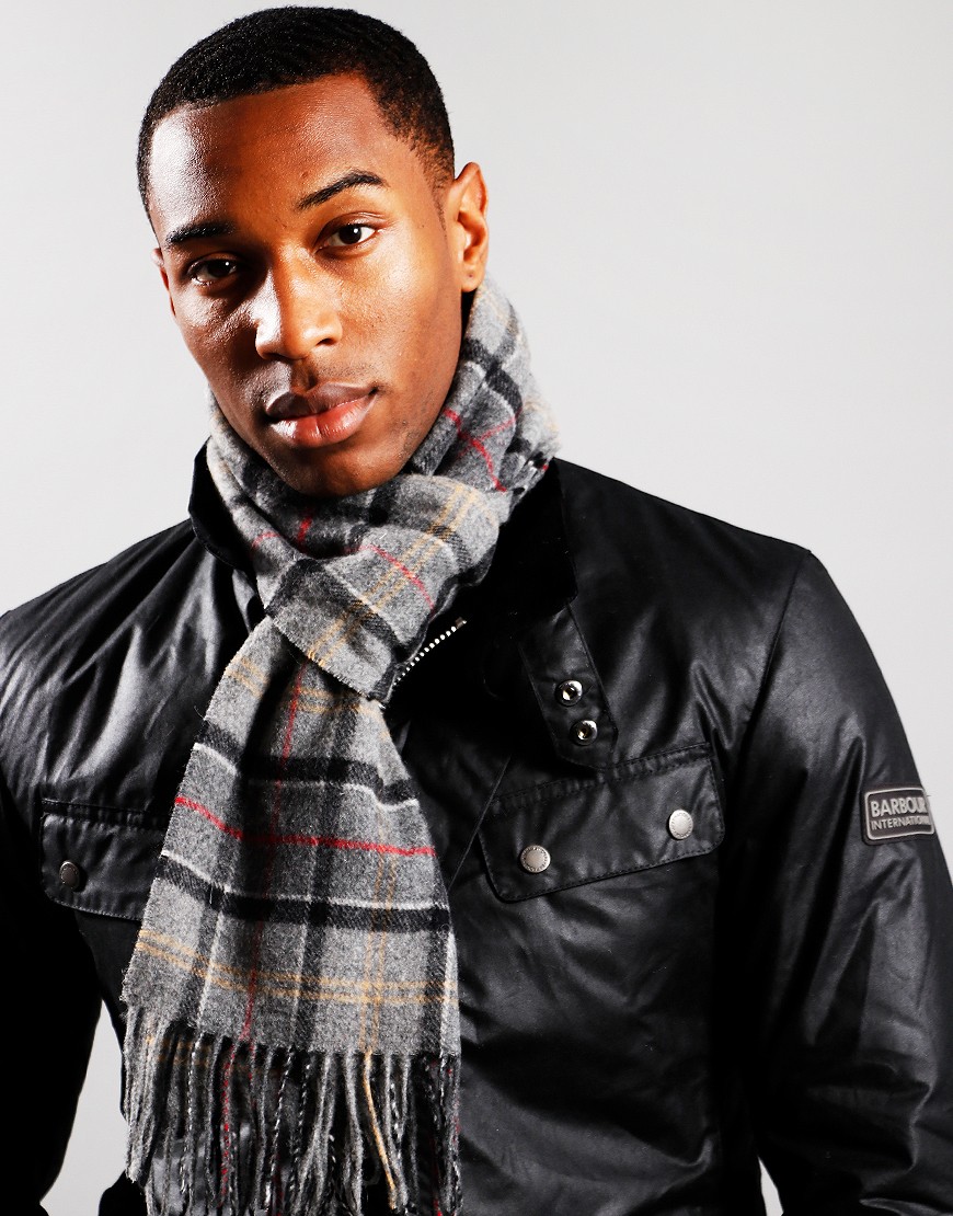 Barbour Tartan Lambswool Scarf Modern Tartan - Terraces Menswear