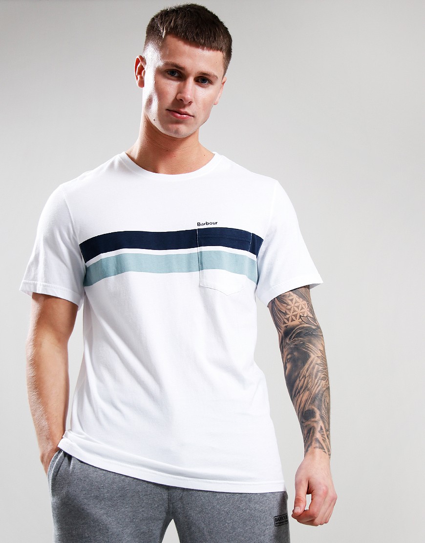 Barbour Tindale T-Shirt White - Terraces Menswear