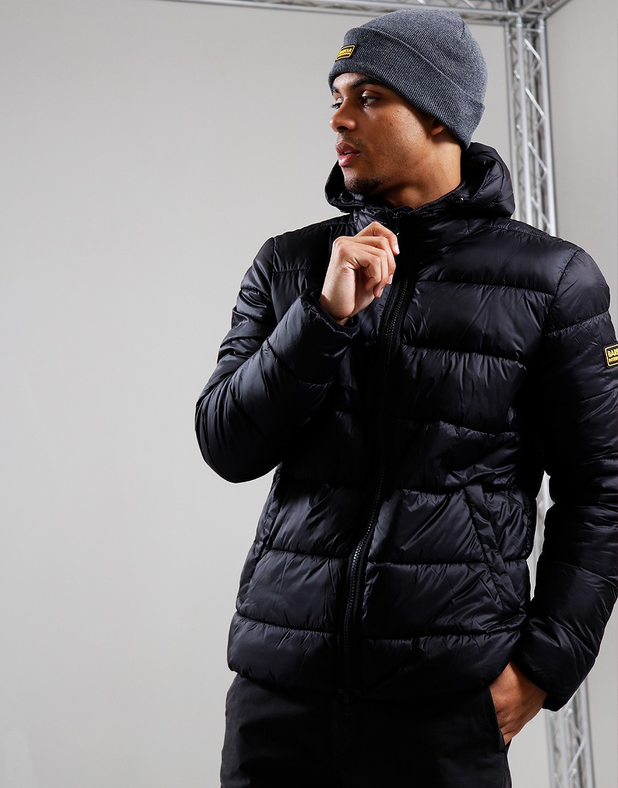 Barbour International Bobber Quilted Black - Terraces Menswear