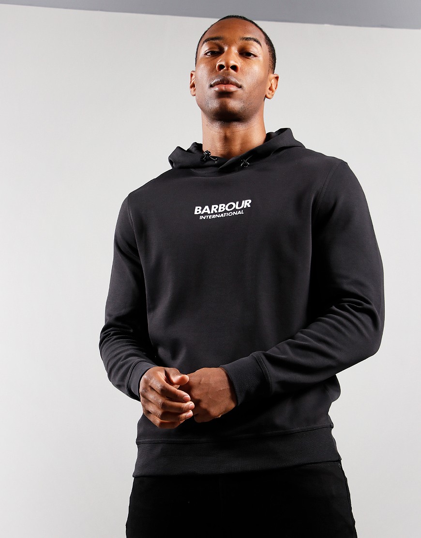Barbour International Formula Hooded Sweat Black - Terraces Menswear