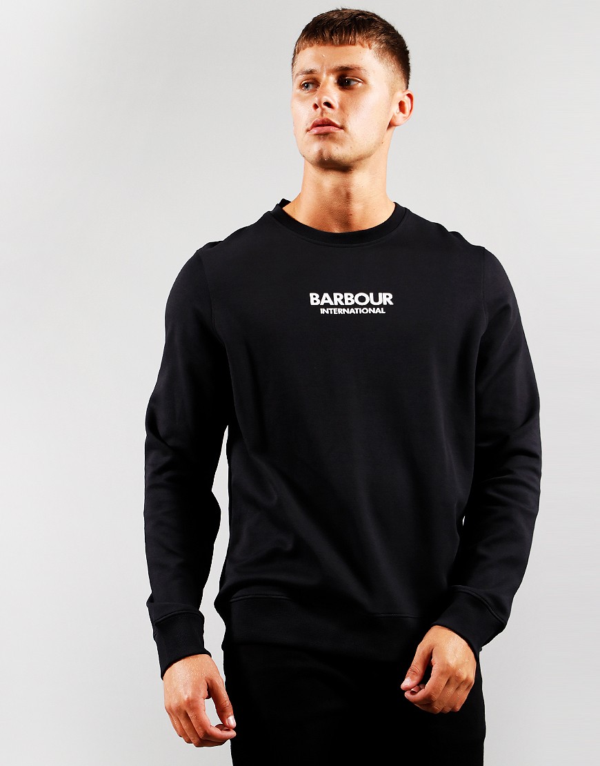 Barbour International Motor Sweat Black - Terraces Menswear